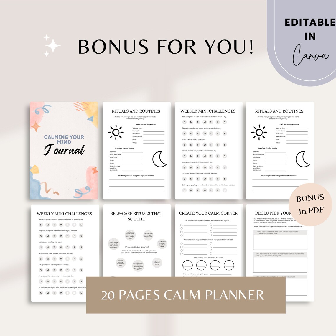 Loneliness No More Worksheets Canva Template | Printable Worksheet ...