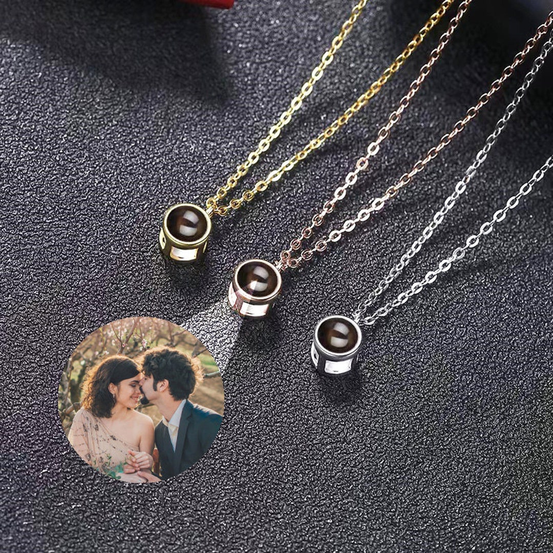 Personalized Photo Projection Necklace • Photo Necklace • Projection ...