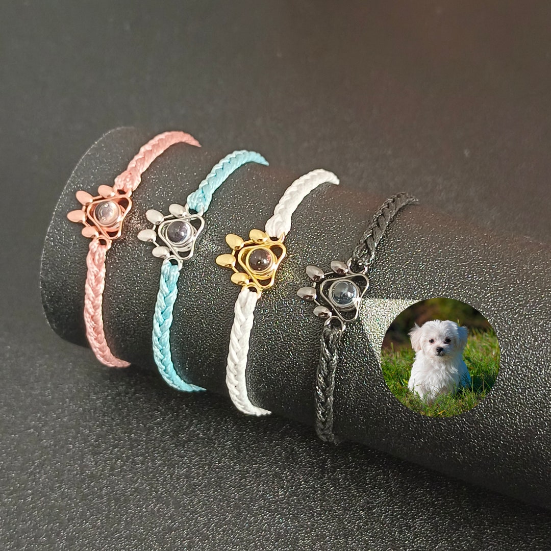 Customized Pet Photo Bracelet • Dog Paw Bracelet • Pet Bracelet ...