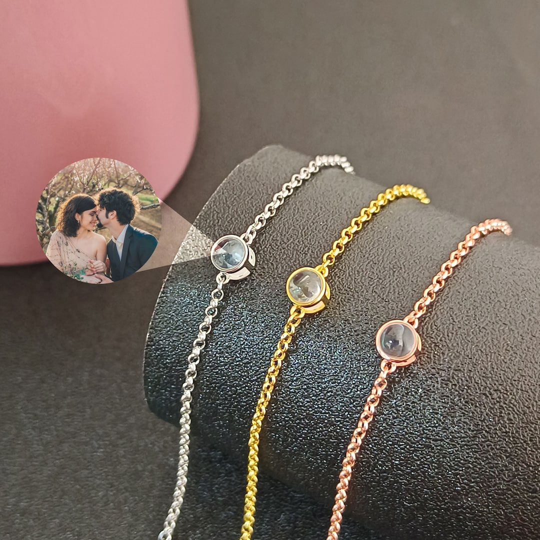 Personalized Photo Projection Bracelet • Picture Inside Bracelet ...