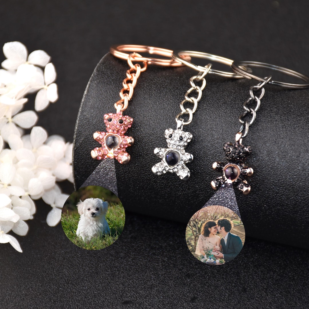 Personalized Photo Projection Keychains • Picture Inside Keychains ...