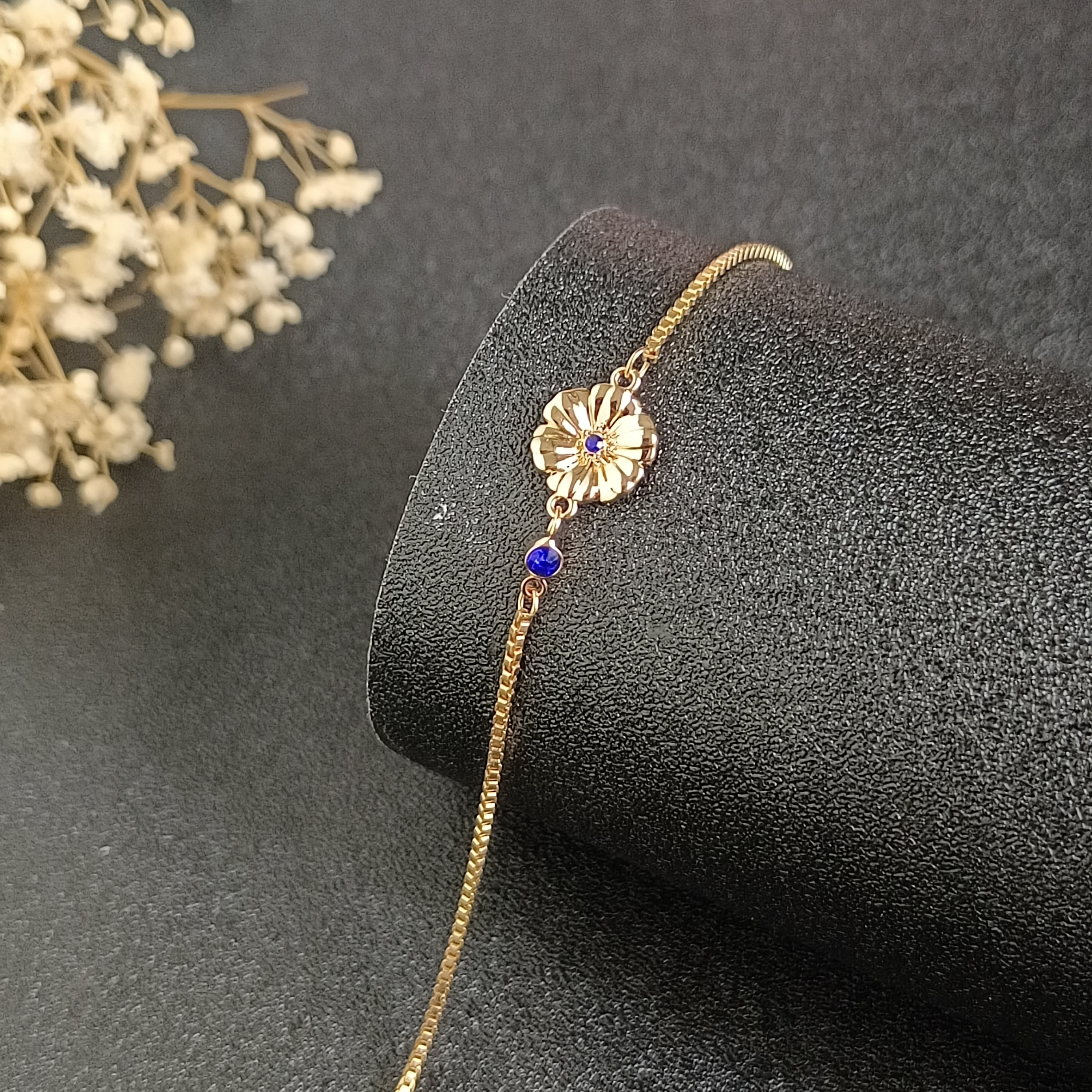 Personalized Birth Flower Bracelet Birthstone Bracelet Birth Month ...