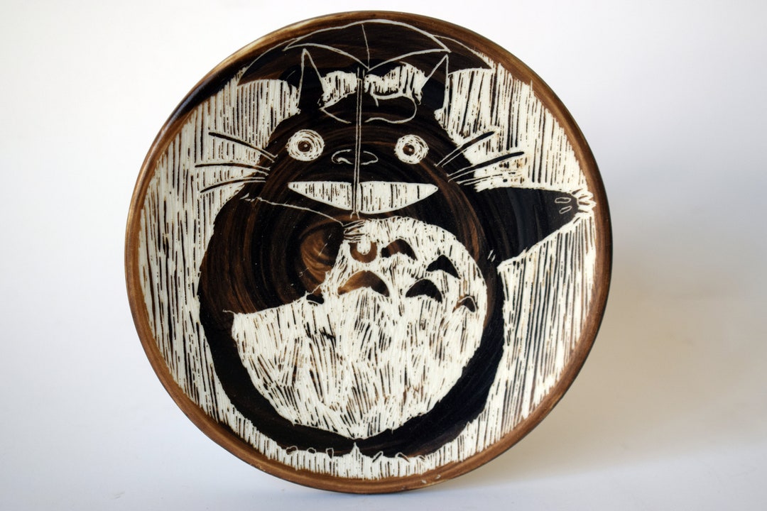 Totoro Fan Art Porcelain Plate - Etsy