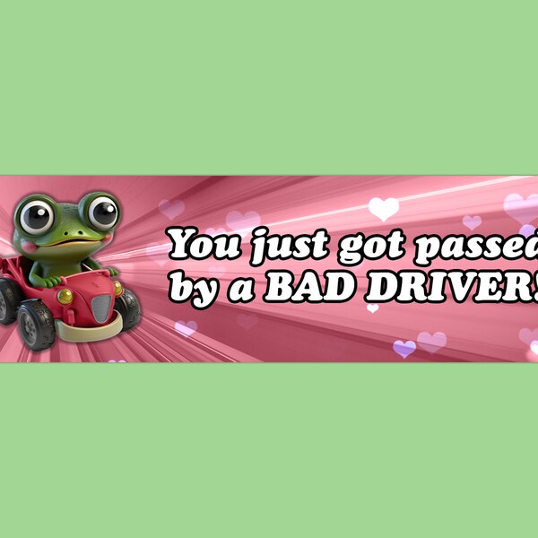 You Just Got Passed by a Girl Sticker - Etsy