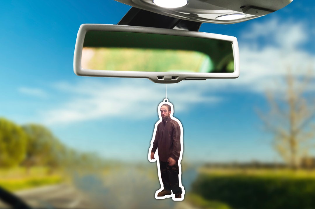 Robert Pattinson Tracksuit Funny Meme Gift Hanging Air Freshener for ...