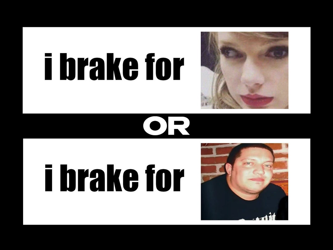 I Brake for Funny Meme Bumper Sticker & Car Magnet - Etsy Australia