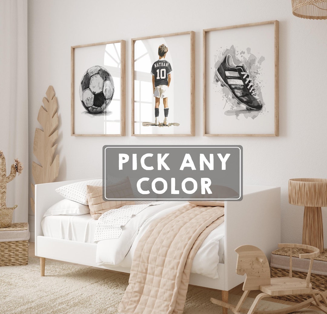 Personalized Soccer Wall Art Prints Printable Soccer Prints Boys ...