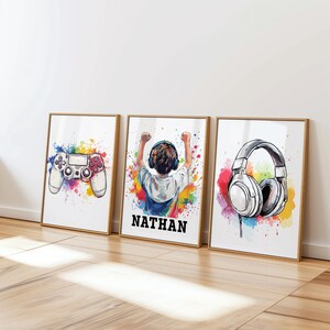 Personalized Gaming Posters, Custom Gaming Wall Art, Gaming Decor ...