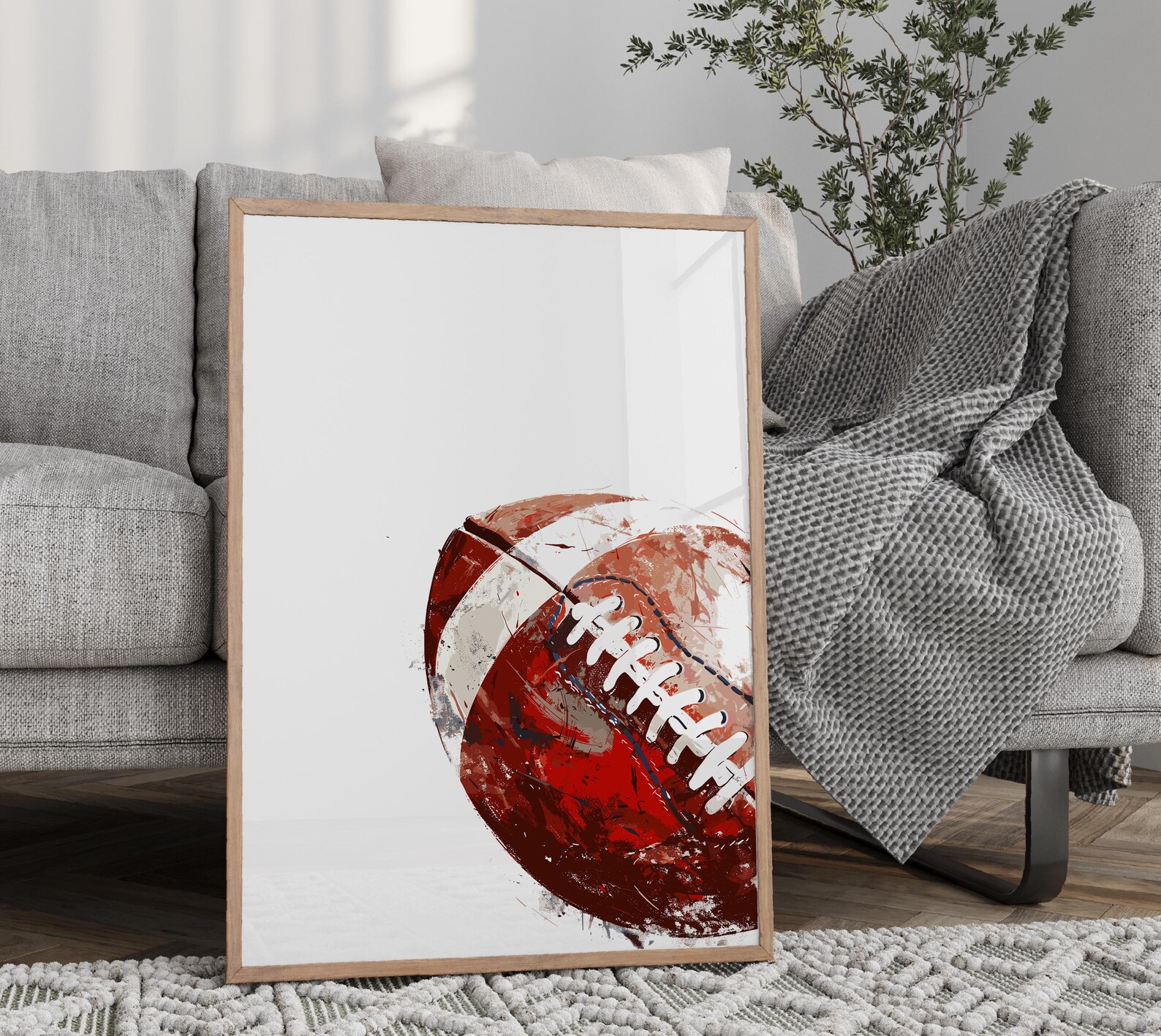 Personalized Football Art Prints: Boys Room Decor (digital Download) - Etsy
