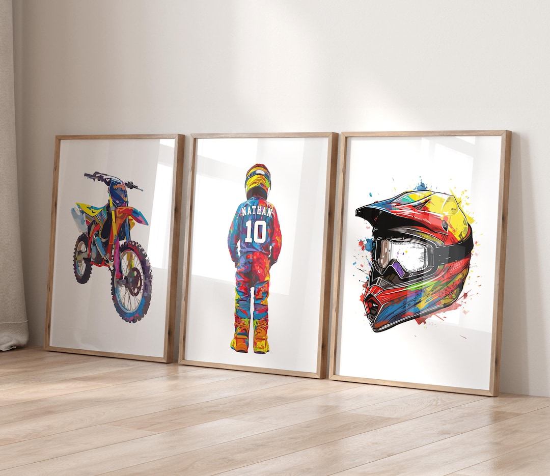 Personalized Motocross Prints, Dirt Bike Prints, Motocross Posters ...