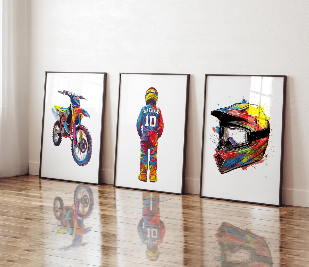 Personalized Motocross Prints, Dirt Bike Prints, Motocross Posters ...