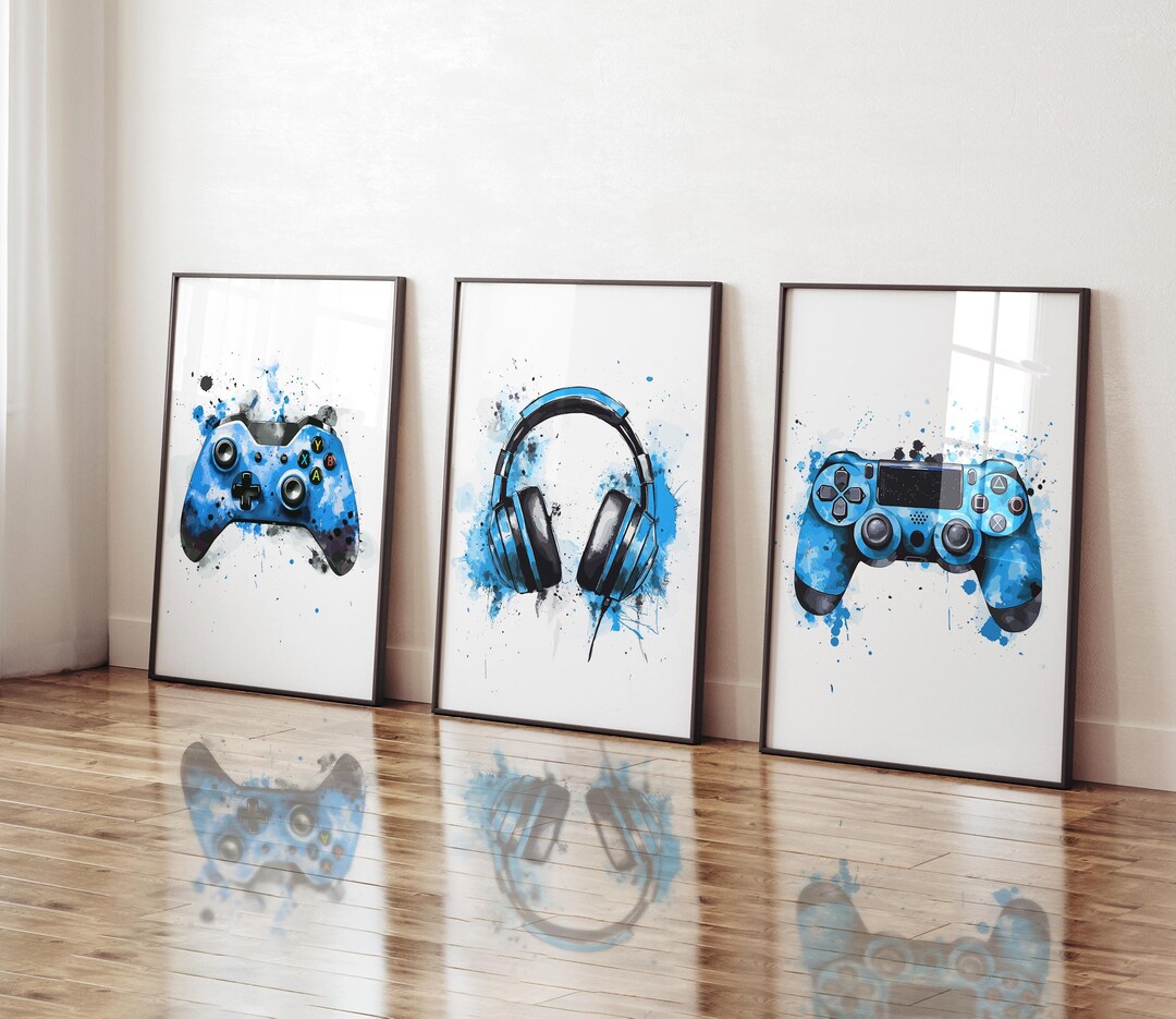 Gaming Posters, Set of 3 Gaming Wall Art Prints, Gaming Prints, Gamer ...