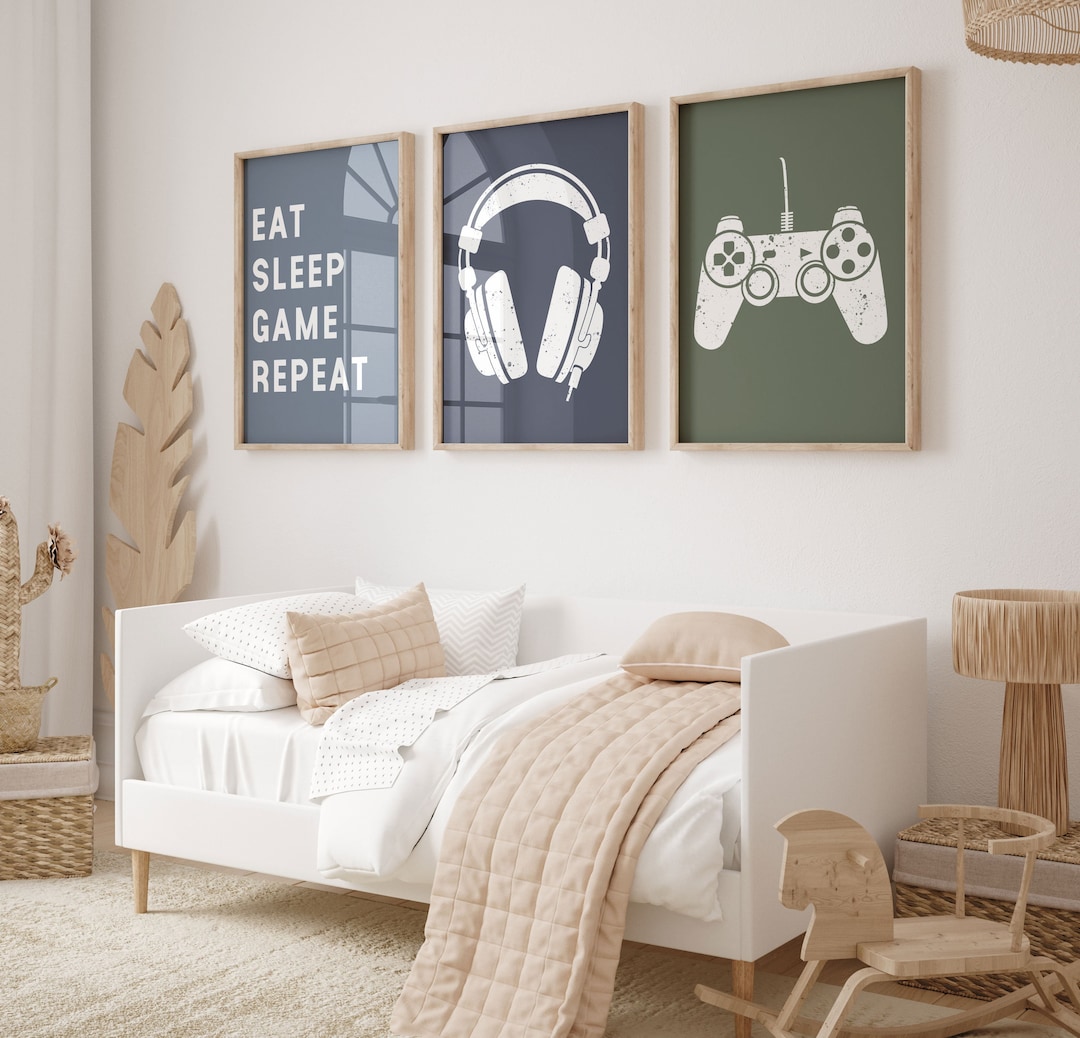 Printable Gaming Prints, Gamer Decor, Gamer Wall Art, Teen Room Prints ...