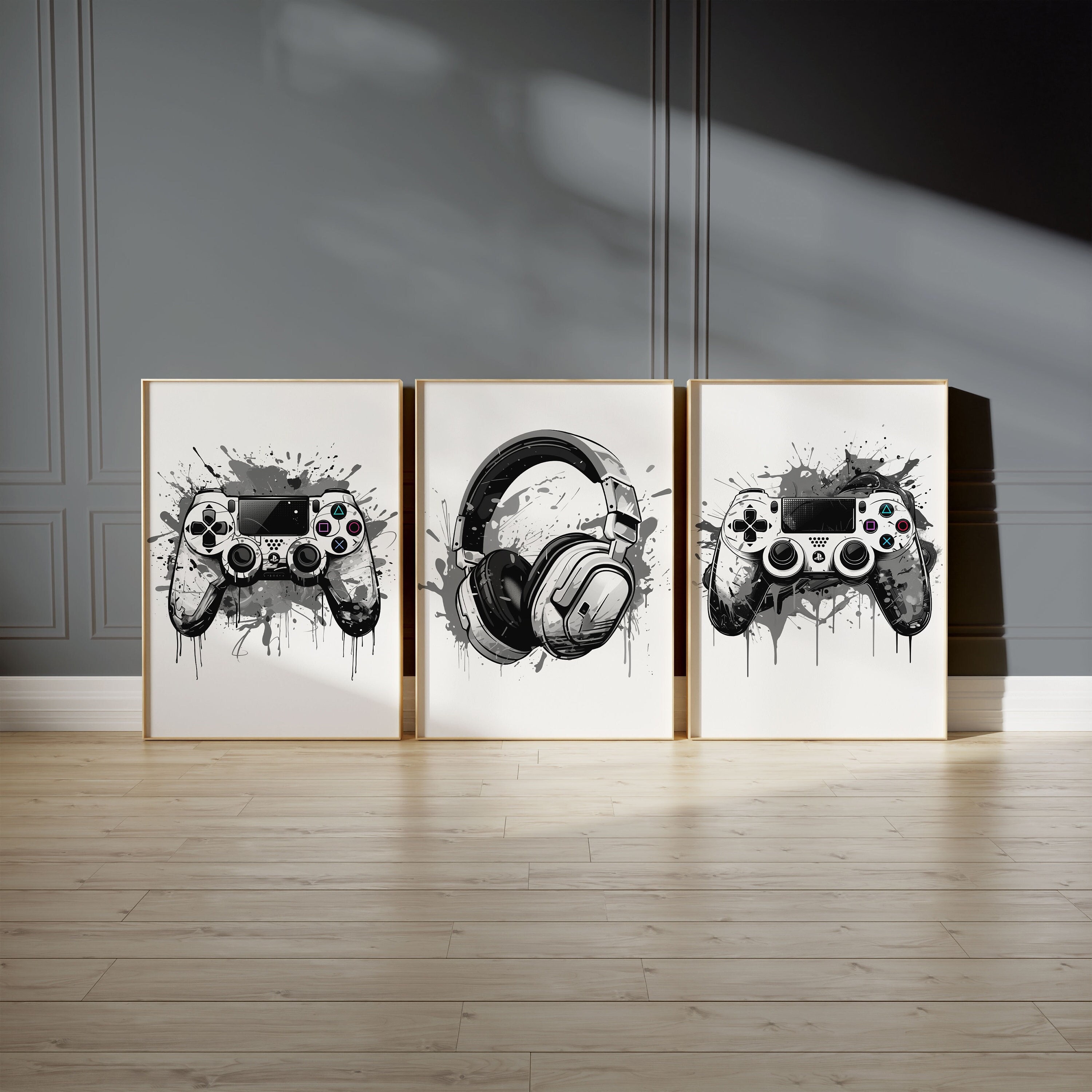 Set of 3 Gaming Prints Games Poster Gaming Room Decor - Etsy