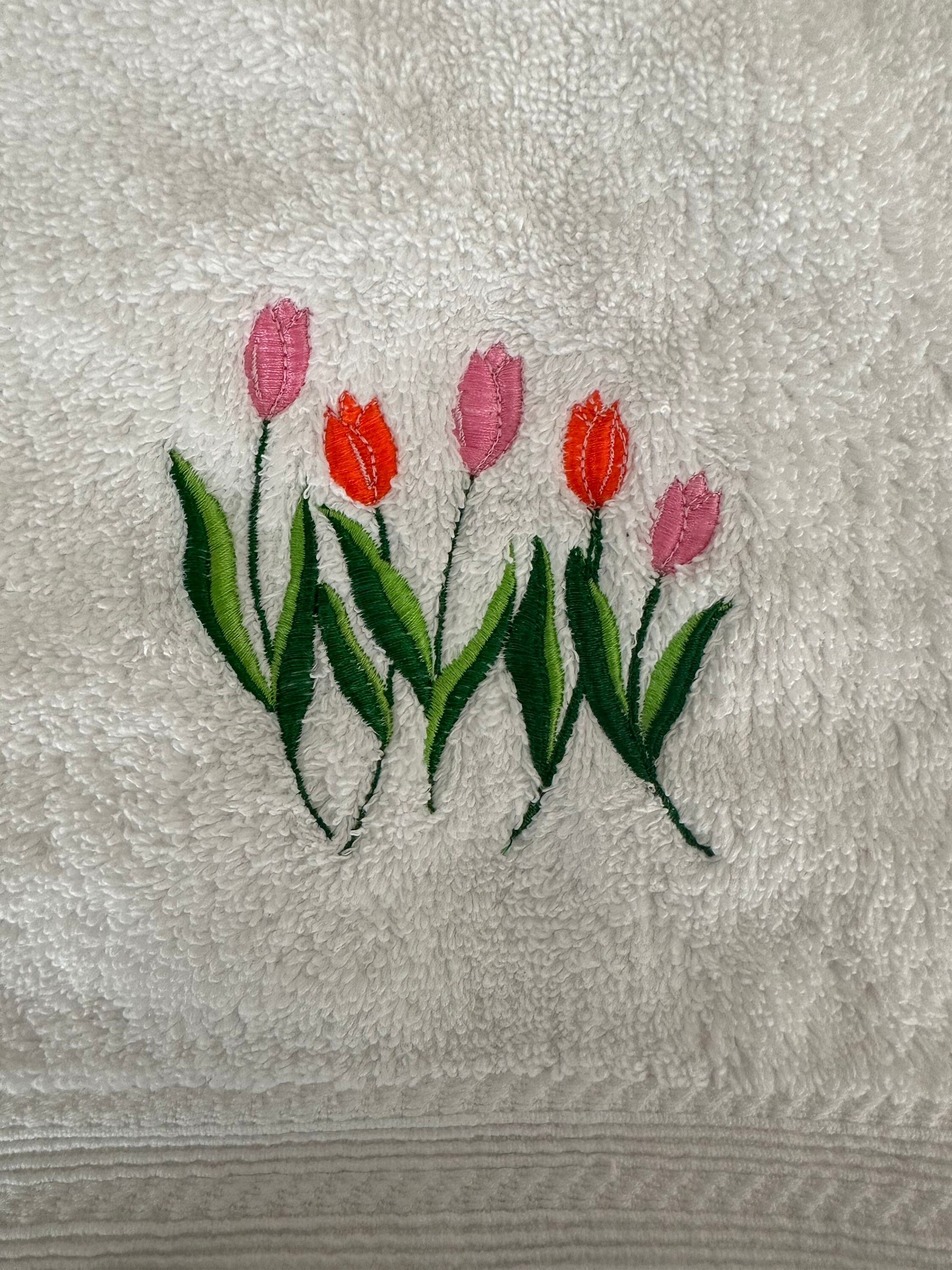 Tulip Embroidery Design - Etsy