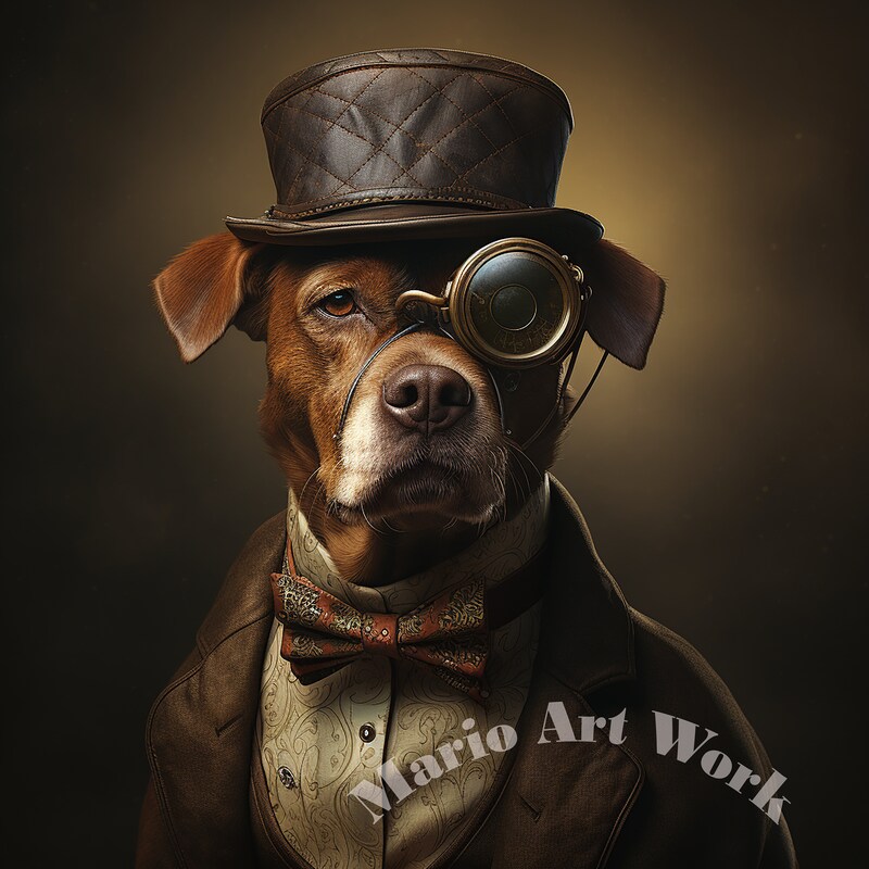 Steampunk Dog - Etsy