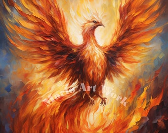 Rising Phoenix Poster - Etsy