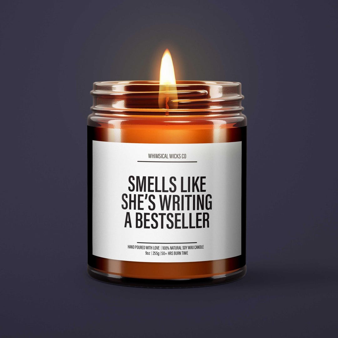 Smells Like She’s Writing a Bestseller Candle | Perfect Gift for ...