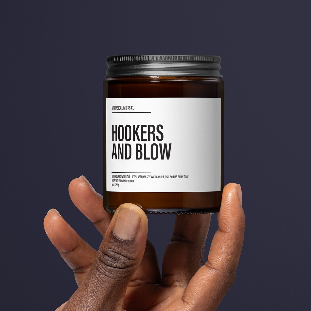 Hookers and Blow Candle Adult Humor Gift Custom Candle Friendship ...