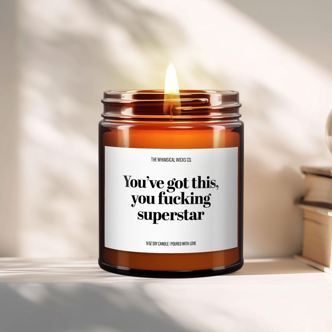 Birthday Gift for Her, Funny Scented Candle, Motivational Gift, Cheeky ...