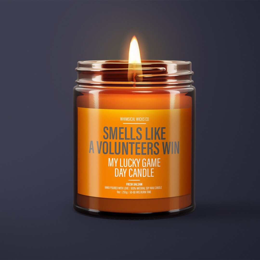 Smells Like A Volunteers Win Candle | Vols Pride Gift | College ...