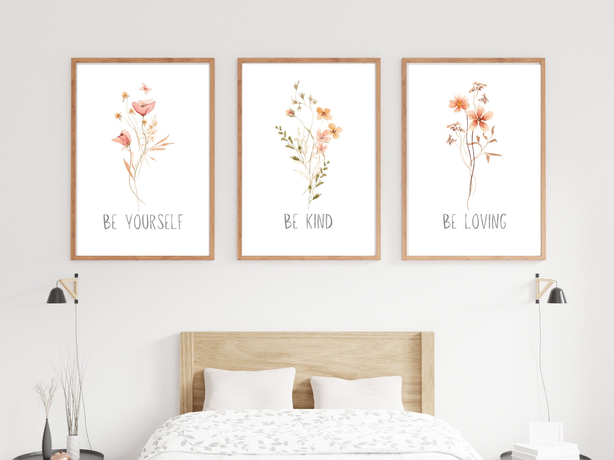 Positive Affirmations Posters for Kids Girls Room Nursery Wall Art ...