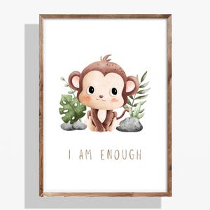 Woodland Animals Nursery Art: Positive Affirmations Prints (digital ...