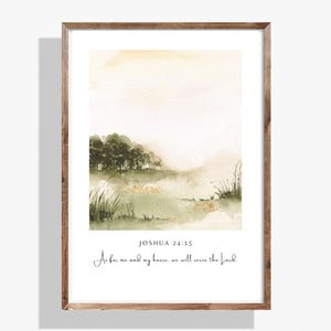 Watercolor Scripture Bible Verse Wall Art Prints: Christian Home Decor ...
