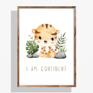 Woodland Animals Nursery Art: Positive Affirmations Prints (digital ...