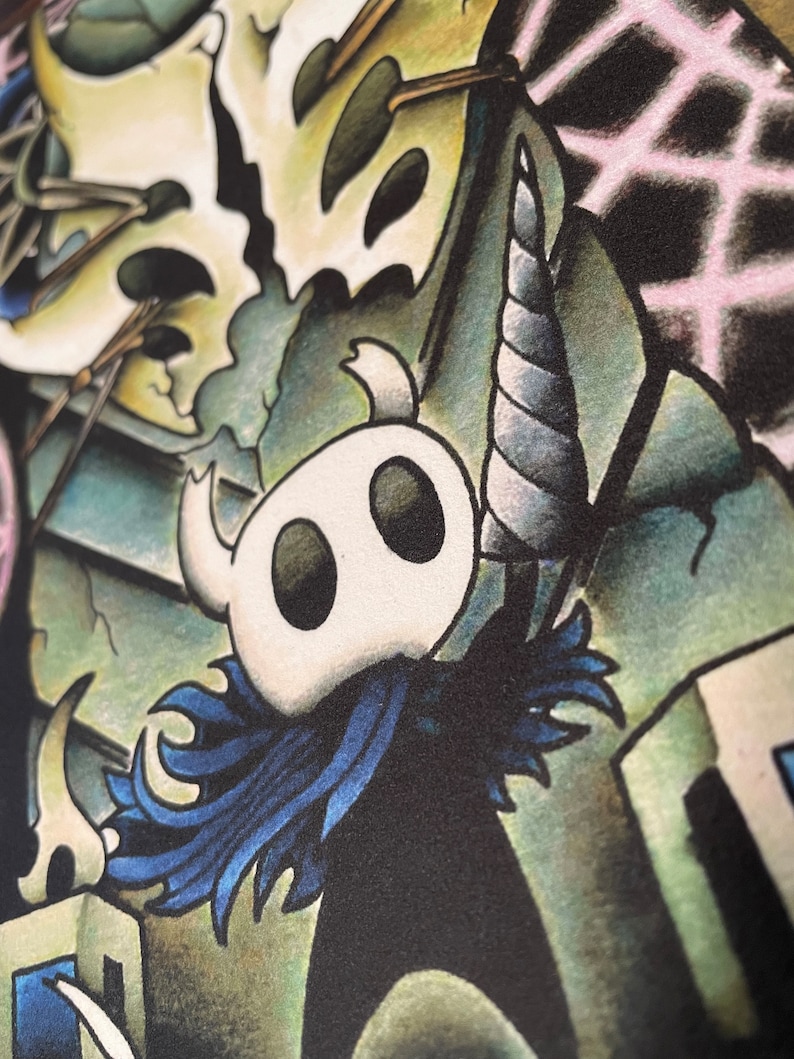 Ethereal Hollow Knight: Exquisite Art Print of Original Illustration - Etsy