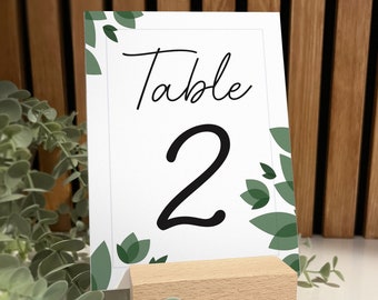 Leaf Table Numbers - Etsy