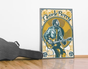 Chuck Berry Poster - Etsy
