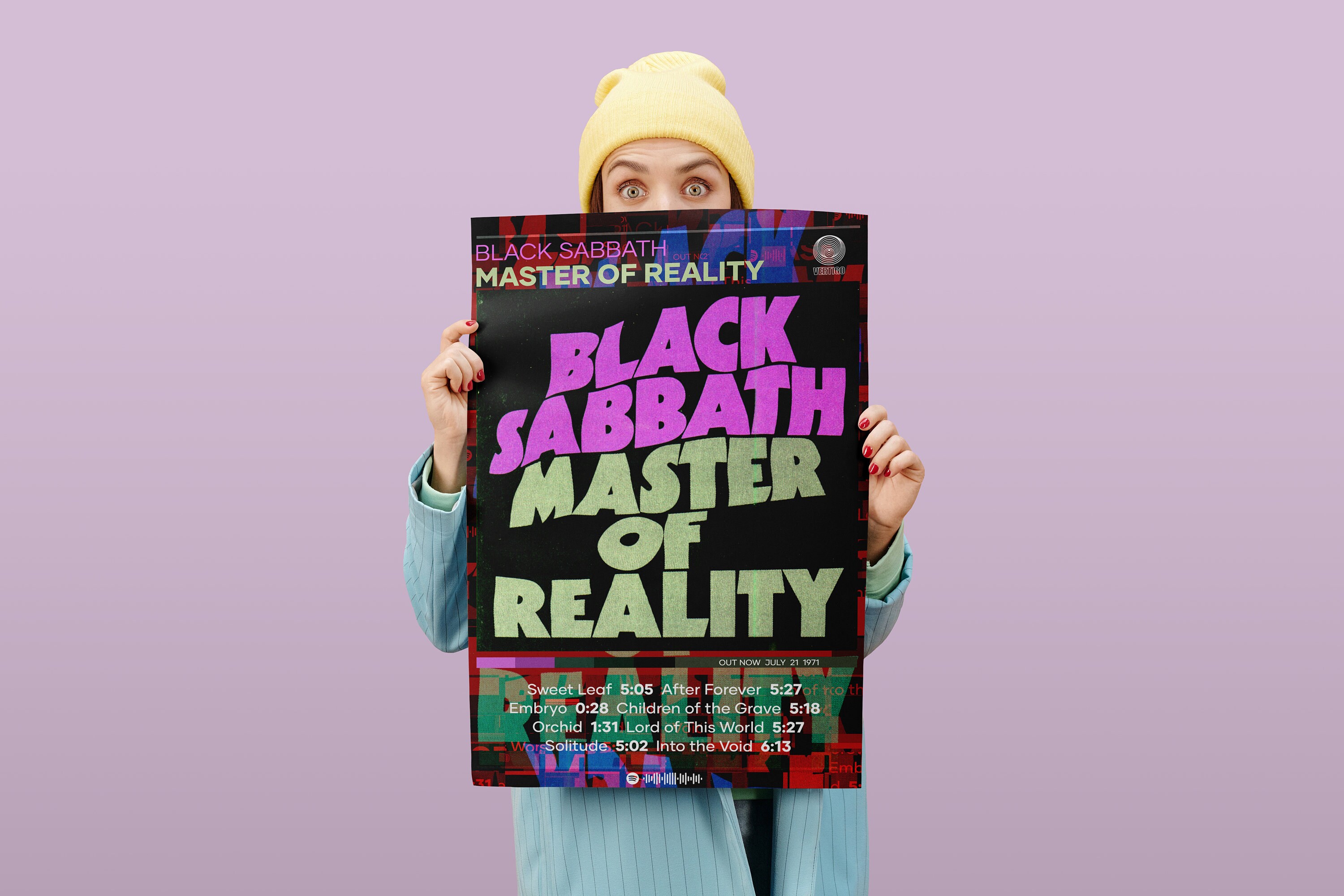 Black Sabbath Poster, Master Of Reality Poster, Album Cover Poster ...