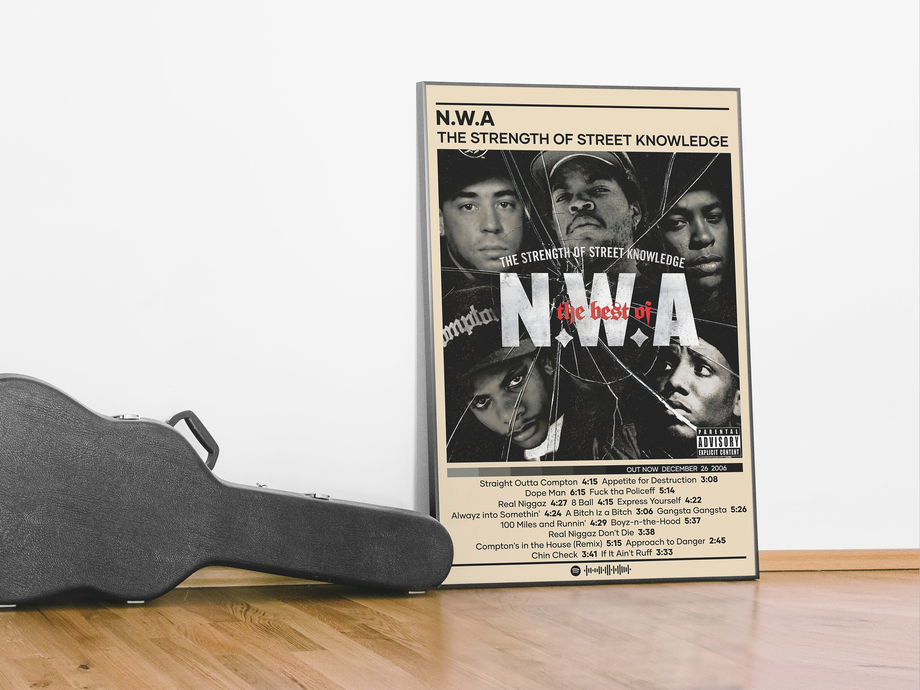 N.W.A Poster | The Strength of Street Knowledge Poster | NWA Hip-Hop ...