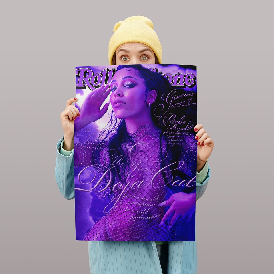 Doja Cat Poster | Magazine Cover | Doja Cat Magazine Poster Designed ...