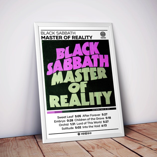 Black Sabbath Poster | Master Of Reality Poster