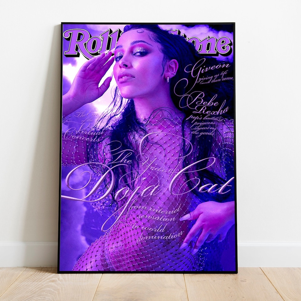 Doja Cat Poster | Magazine Cover | Doja Cat Magazine Poster Designed ...
