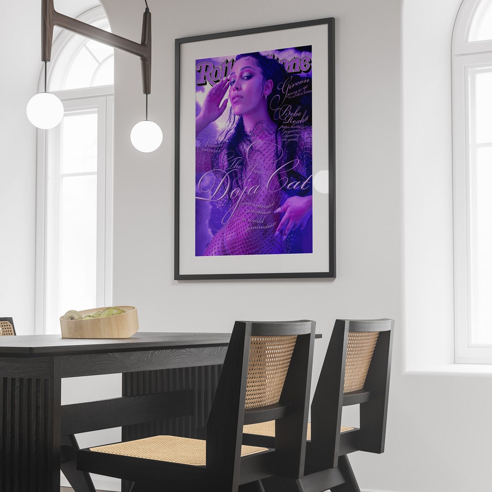 Doja Cat Poster | Magazine Cover | Doja Cat Magazine Poster Designed ...