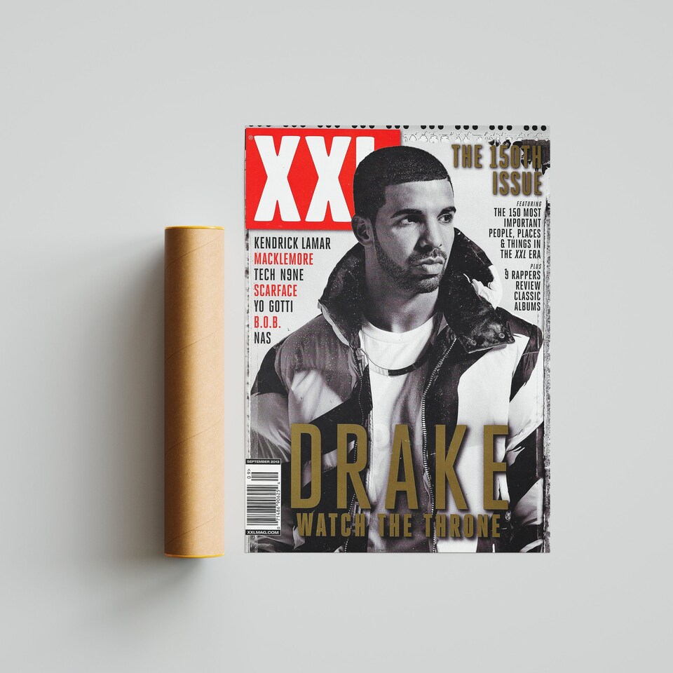 Drake Poster | Magazine Cover Poster Designed & Sold By Artisan Fringed