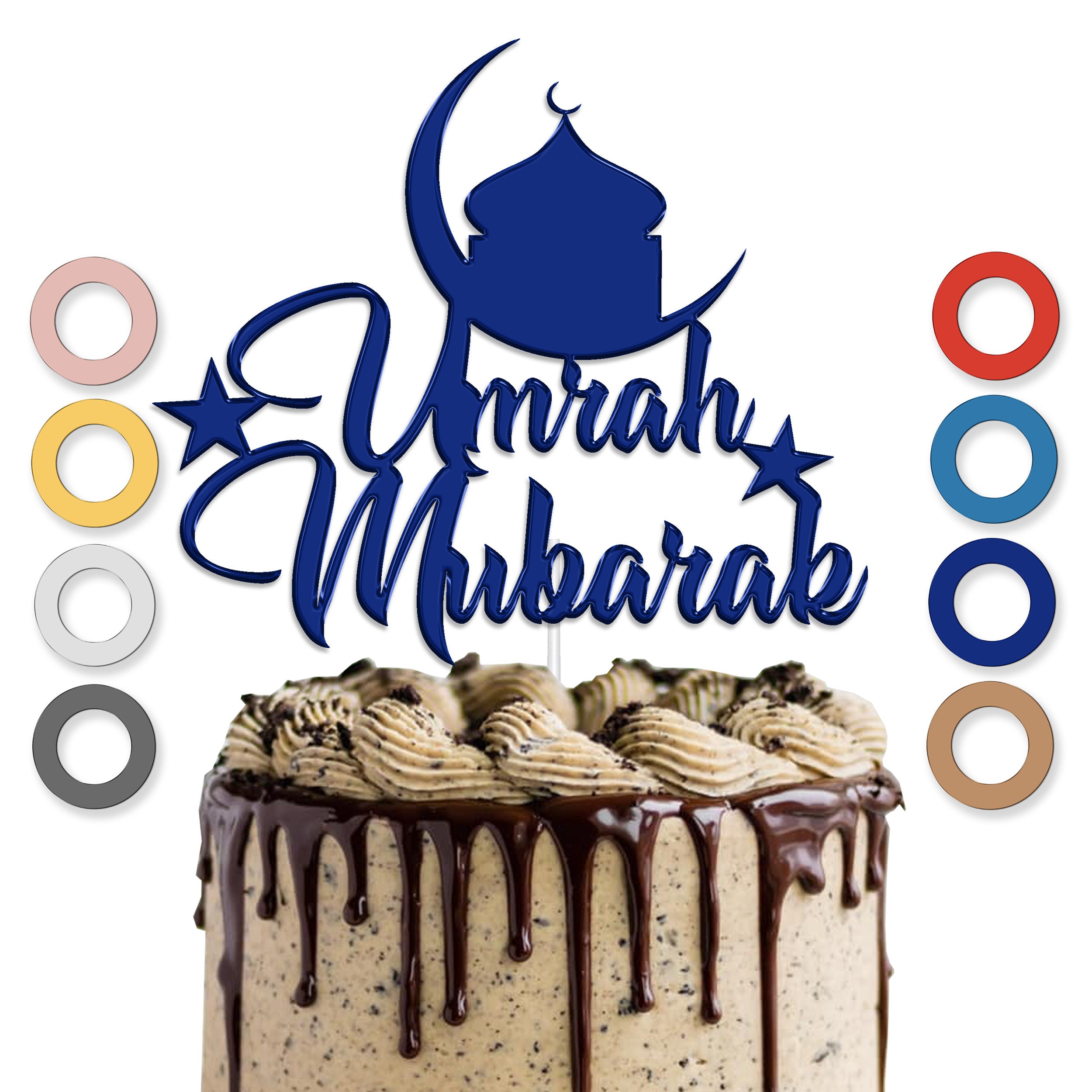 Umrah Mubarak Acrylic Cake Toppers Eid Umrah Hajj Cake - Etsy