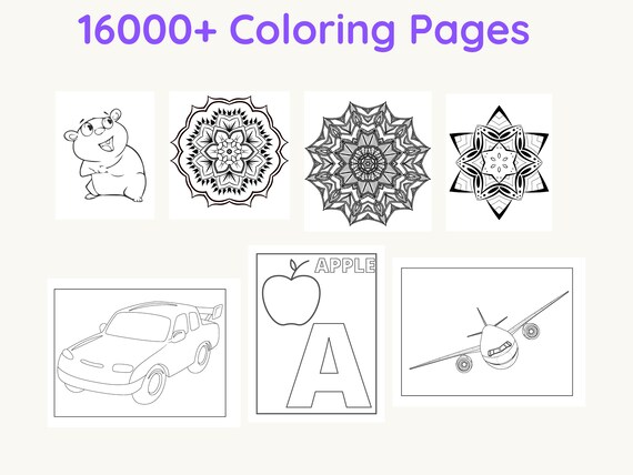 6000 Coloring Pages For Kids