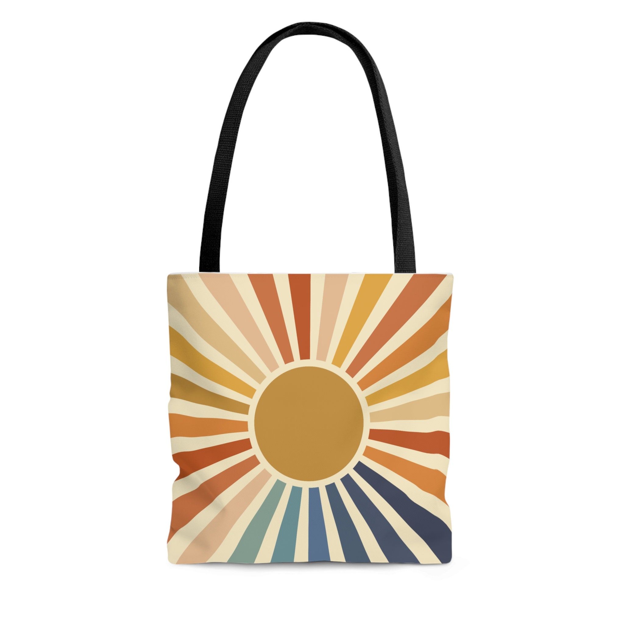 Tote Bag Sunshine With Multicolor Rays Small Medium and Large Tote Bag ...