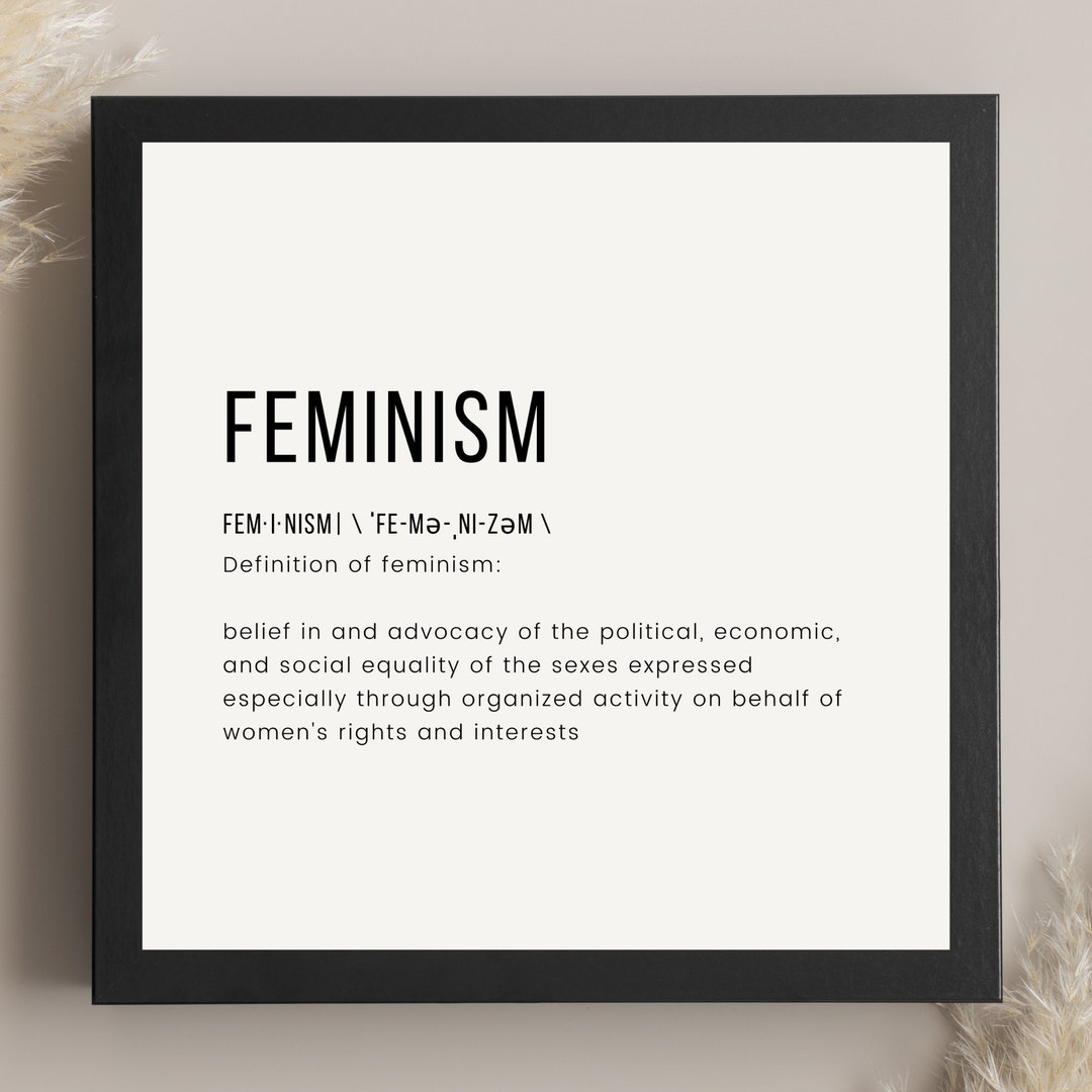 Feminism Definition Digital Art Print 16x16 Feminist Print, Female ...
