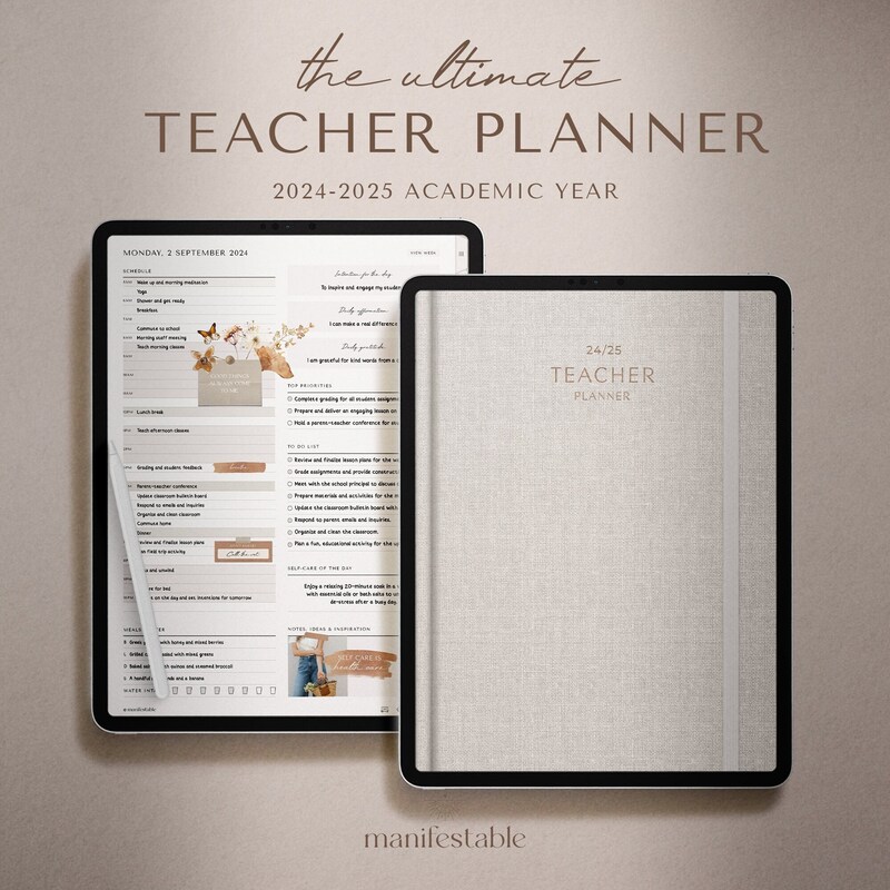 Teacher Planner - Etsy