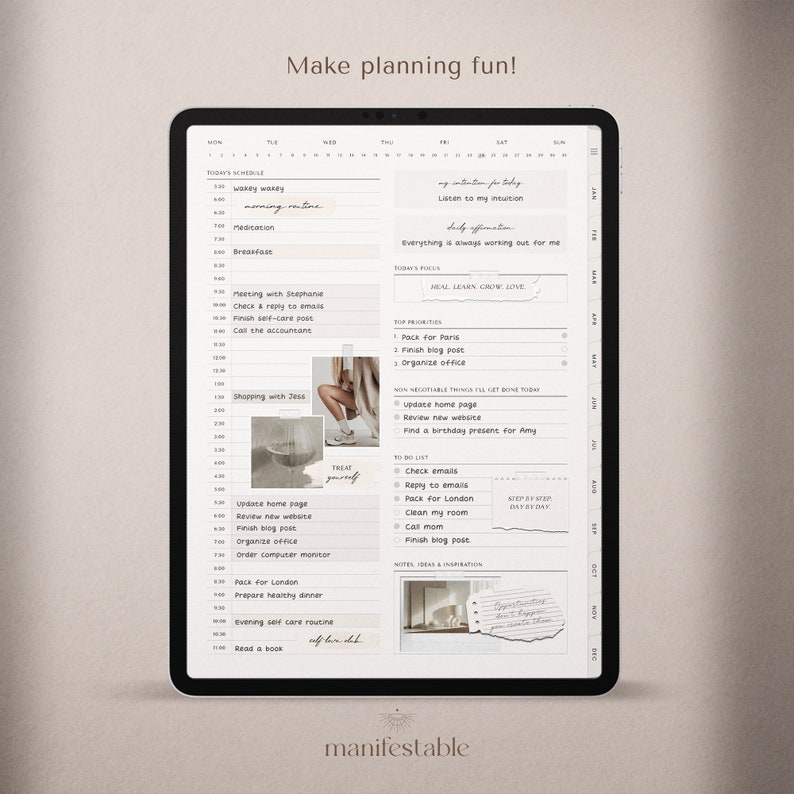 Digital Planner Ipad Planner Goodnotes Planner - Etsy