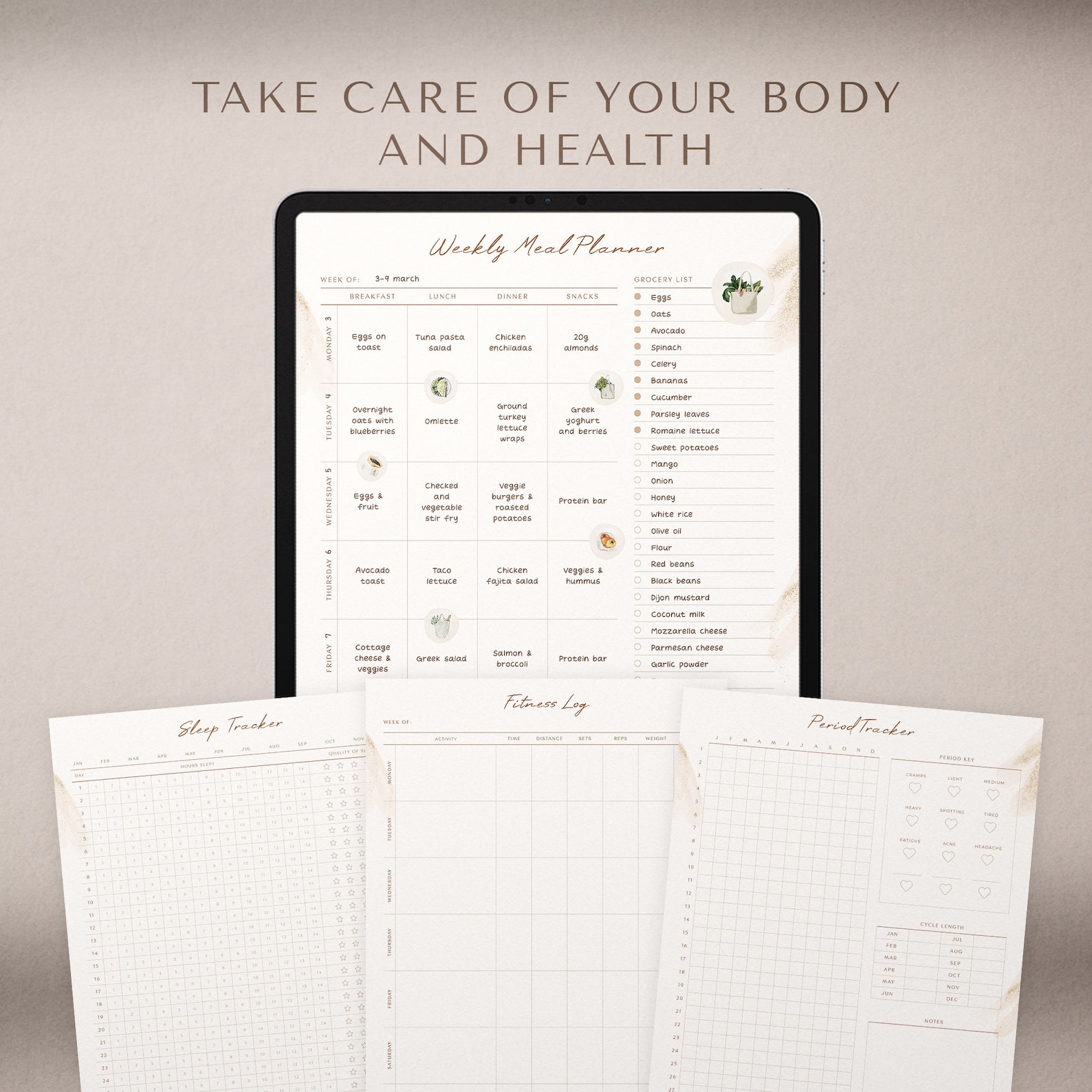 Self Care Planner Digital Planner Goodnotes Planner iPad Planner Daily ...