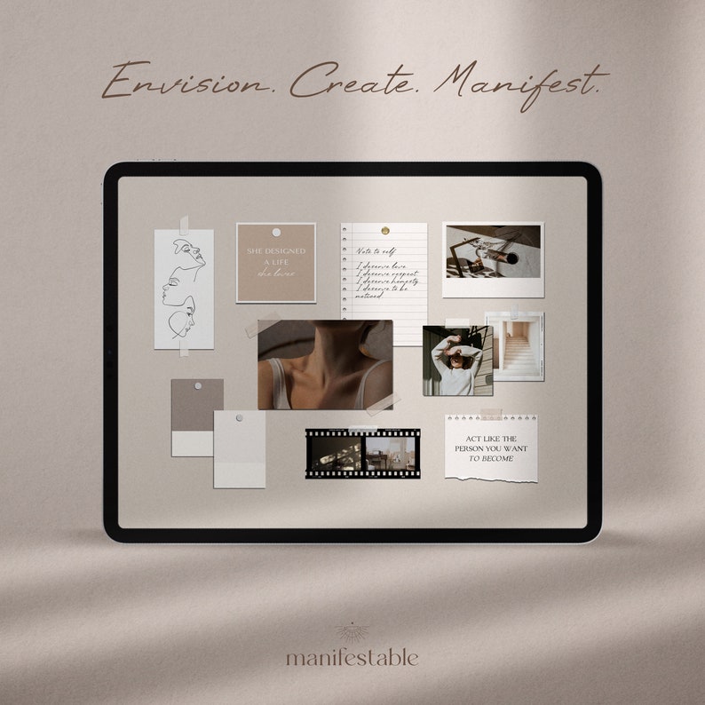 Digital Stickers Aesthetic Mood Board Digital Stickers for - Etsy