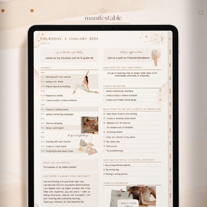 Handwritten Font | Manifestable Font Bundle | Digital Planner Font ...