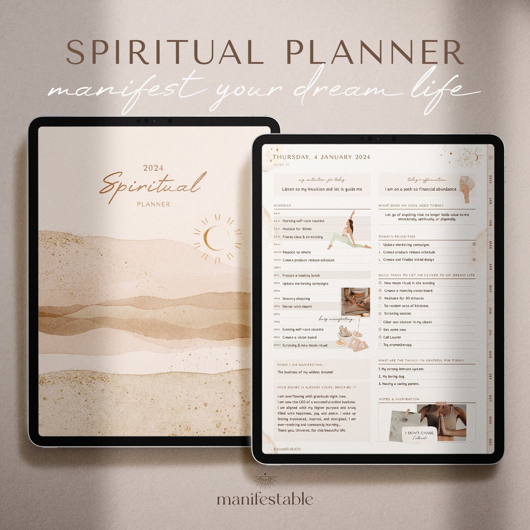 2024 Digital Planner Spiritual Planner Goodnotes Planner iPad Planner ...