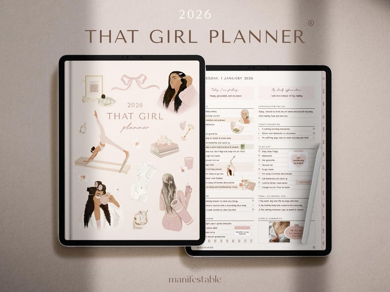 2026 Digital Planner, THAT GIRL Planner, Daily Weekly Monthly ...